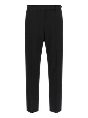 Brunello Cucinelli BRUNELLO CUCINELLI Monile Virgin Wool Trousers Black