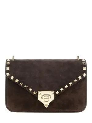 Valentino Garavani VALENTINO GARAVANI Rockstud Small Shoulder Bag Brown