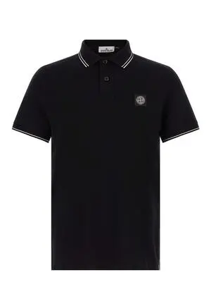 Stone Island '2200010' Polo Shirt Black