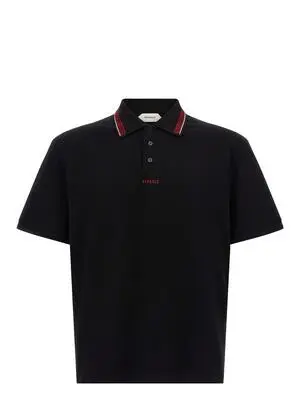 Versace Greca' Polo Shirt - Black