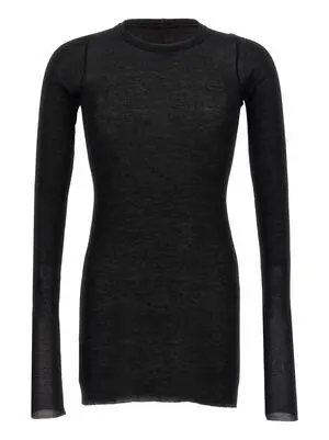 Rick Owens Rib Ls T' T-shirt - Black