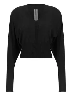 Rick Owens V Cropped Top - Black