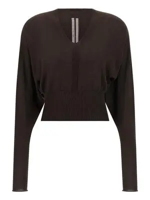 Rick Owens V Cropped Top - Brown