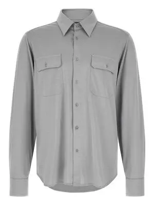 TOM FORD Military Shirt Gray