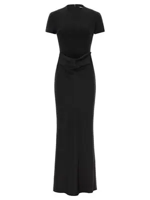ROTATE BY BIRGER CHRISTENSEN ROTATE BIRGER CHRISTENSEN Draped Mermaid Dress Black