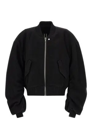Rick Owens Secchia Flight Bomber Jacket - Black