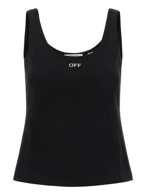 Off-White Off Stamp Tank Top - Black