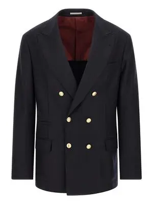 Brunello Cucinelli Double-breasted Blazer - Blue