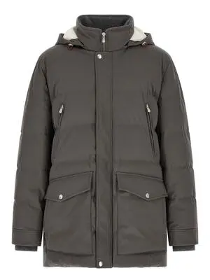 Brunello Cucinelli BRUNELLO CUCINELLI Quilted Parka Gray