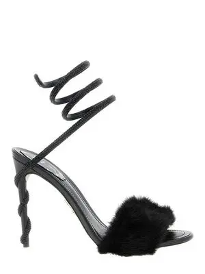 Rene Caovilla Margot Sandals - Black