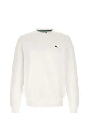 Lacoste Cotton Fleece Sweatshirt - White
