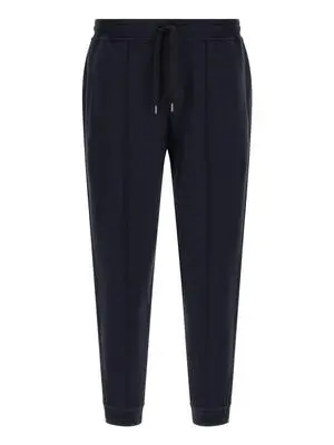Brunello Cucinelli Cotton, Cashmere And Silk Joggers - Blue