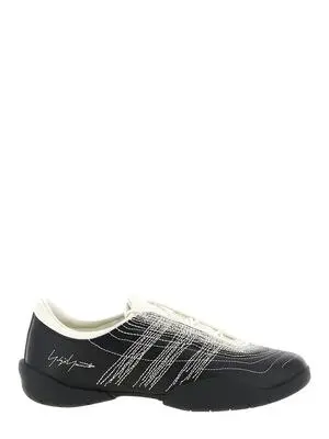 Y3 Regu Leather Sneakers - Black