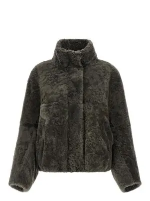 BRUNELLO CUCINELLI BRUNELLO CUCINELLI Cropped Lambskin Fur Jacket
