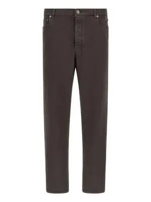 Brunello Cucinelli Garment-dyed Denim - Brown