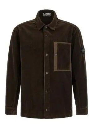 Stone Island 1200016' Overshirt - Brown