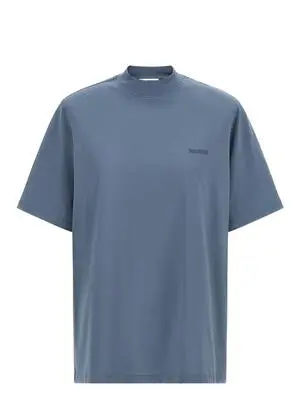 Attico Mock-neck T-shirt - Blue