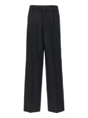 ARMARIUM Giorgia Cotton Linen Blend Palazzo Pants - Black