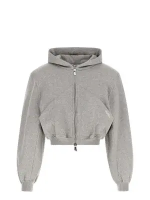 ATTICO THE ATTICO Cropped Hooded Sweatshirt