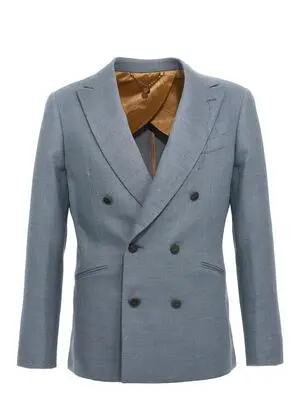 MAURIZIO MIRI Double-breasted Blazer - Light Blue