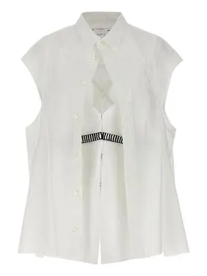 Sacai Overlay Shirt - White