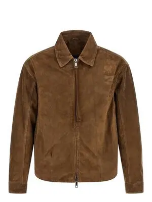 GIORGIO BRATO Suede Jacket - Brown
