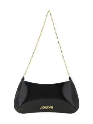 Jacquemus JACQUEMUS Le Petit Bisou Chaîne Shoulder Bag Black