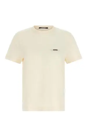 Jacquemus Gros-grain Cotton T-shirt - Beige