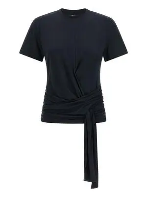 7 For All Mankind Fitted Twist T-shirt - Blue