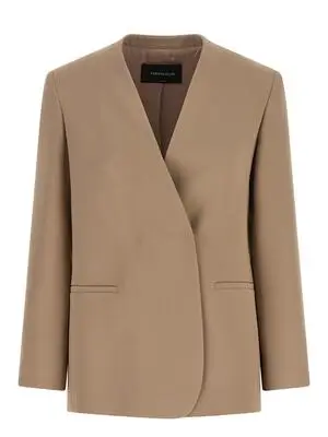 Fabiana Filippi Twill Blazer - Beige