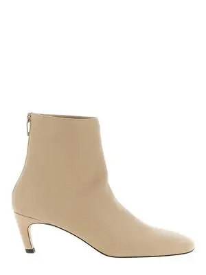TOTEME TOTEME Nappa Leather Ankle Boots Beige