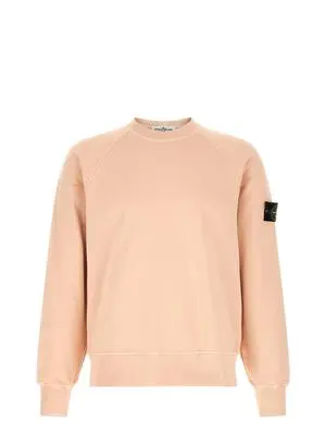 Stone Island STONE ISLAND Cotton Crew Neck Sweatshirt Pink