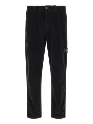 Stone Island Corduroy Trousers - Black