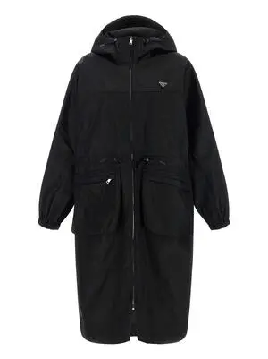 Prada Re-nylon Raincoat - Black
