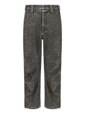 DIESEL® P-delly-njcj Wide-leg Trousers - Gray