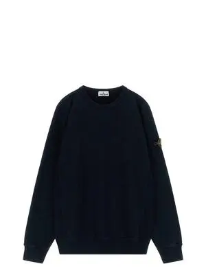 Stone Island Badge Logo Sweatshirt - Black