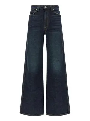 Khaite KHAITE Dane Wide Leg Jeans Blue