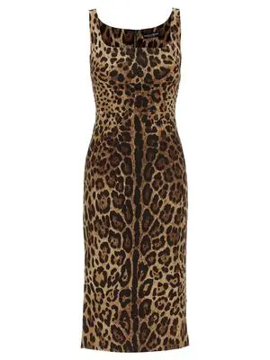 DOLCE & GABBANA DOLCE & GABBANA Silk Charmeuse Midi Dress