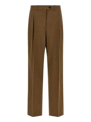 PRADA PRADA High-Waisted Virgin Wool Trousers