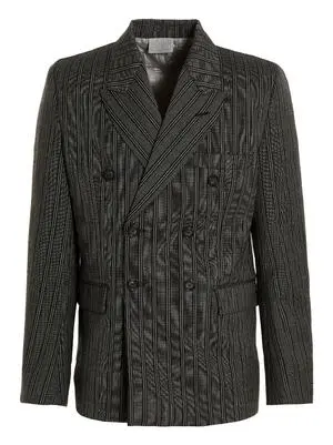 VTMNTS Blazer 'tonal Double Breasted Tailored - Black