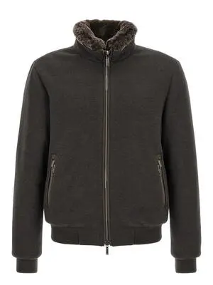 MOORER Bellati-mrw Bomber Jacket - Brown
