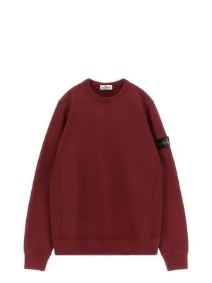 Stone Island Crew Neck Sweatshirt - Bordeaux