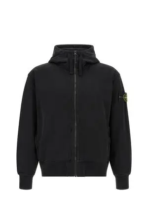 Stone Island 6100009 Hooded Sweatshirt - Black