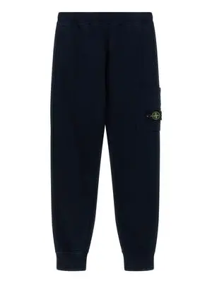 Stone Island Badge Logo' Cargo Joggers - Blue