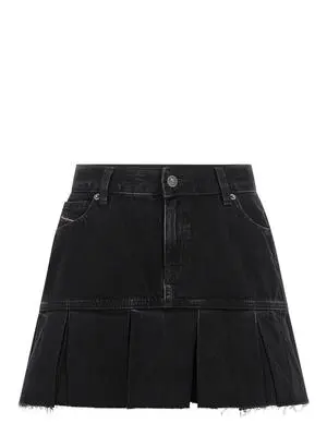 DIESEL® DIESEL De-Reen Pleated Denim Skirt Blue