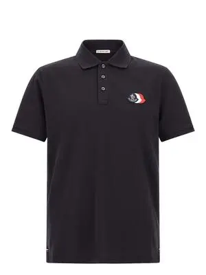 MONCLER Triple Logo Polo Shirt