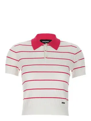 Dsquared2 Striped Polo Shirt - Multi
