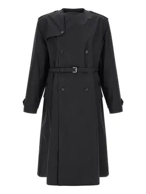 PRADA PRADA Double-Breasted Trench Coat