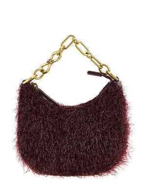 Twin-set Mini Croissant Handbag - Bordeaux