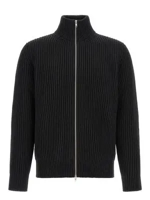 MAISON MARGIELA MM6 MAISON MARGIELA Ribbed Zip-Up Knit Jacket